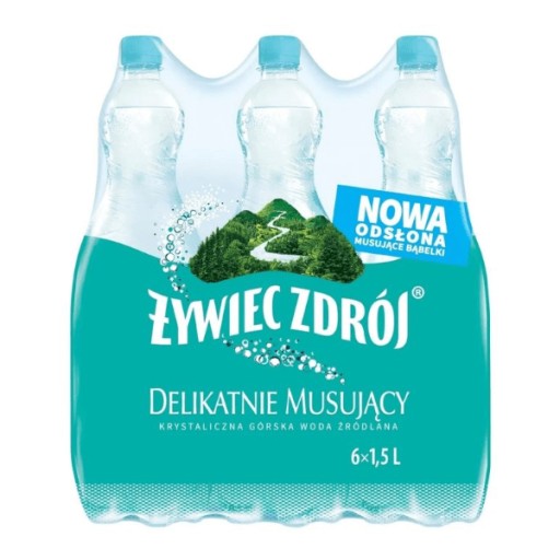 Żywiec Zdrój Woda źródlana lekko gazowana 6 x 1,5 l (5900541000505 ...