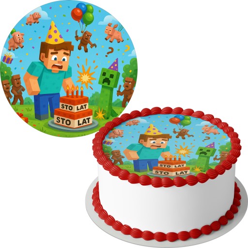 TORTA OSTYA GYEREKEKNEK PIXEL PIXELEK GAMING + INGYENES SZÖVEG ...