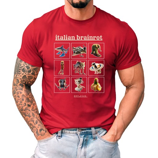 ITALSKÉ BRAIN ROT TRIČKO TRALALERO TRALALA MEME BOMBARDIRO PÁNSKÉ S ...