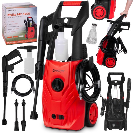 MYJKA CIŚNIENIOWA MalTec KOMPAKTOWA SAMOSSĄCA ALUMINIOWA POMPA MOCNA TURBO (5901924227267 ...