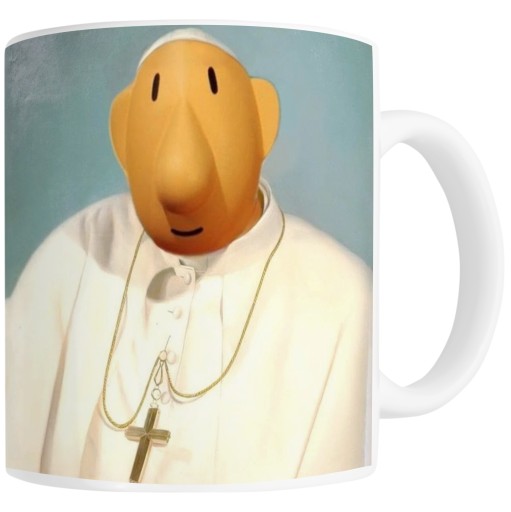 KUBEK SĄSIEDZI PAPIEŻ KREMÓWKI 2137 JP 2 II MEMY • Cena, Opinie ...