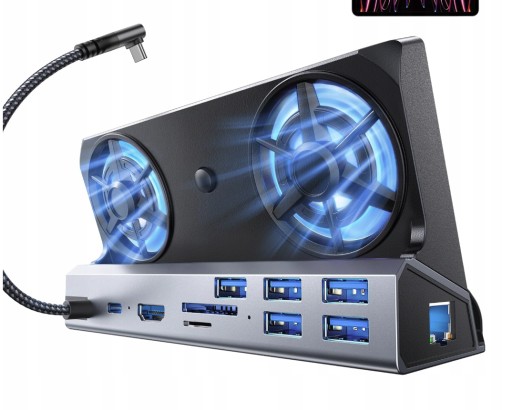 HUB USB-C Dock 10w1 z Chłodzeniem Asus ROG ALLY - Sklep, Opinie, Cena w ...