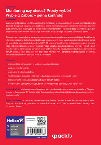 Zabbix 7. Receptury Alexei Vladishev, Brian Van Baekel, Nathan Liefting ...