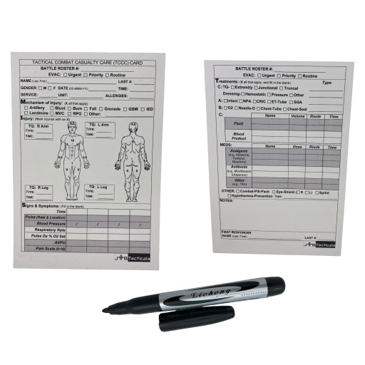 TCCC CARD POLOWA KARTA EWAKUACYJNA karta żolnierza 13002653365 - Allegro.pl