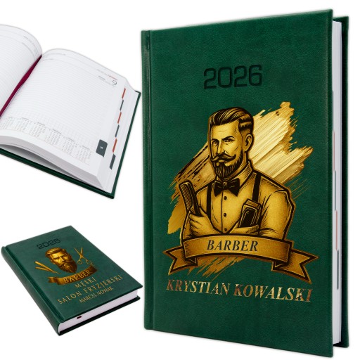 BARBERA A5-ös 2026-os NAPI tervező naptár AJÁNDÉKBA - választható minták, (5907038090964) • Ár ...