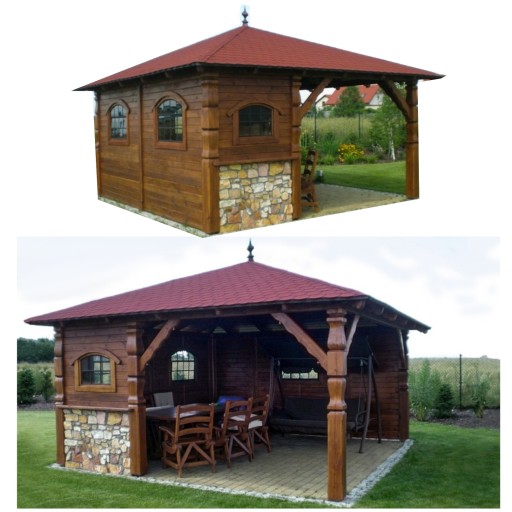 ALTANKI DOMKI DO OGRODU OGRODOWE DREWNIANE Z DREWNA - MONTAŻ W CENIE ...