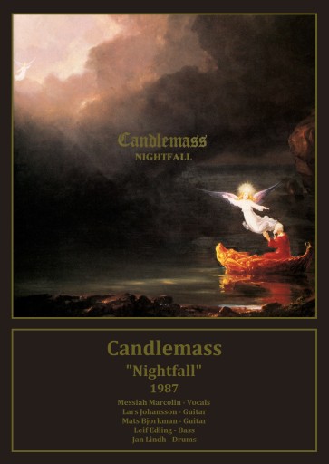 Plakat Candlemass Nightfall 1987 Wallpaper bez ramy 42 x 29,7 cm • Cena ...