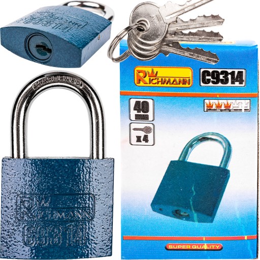 Kłódka jarzmowa na klucz RICHMANN (5906741693141) • Cena, Opinie ...