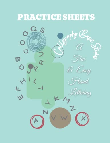 PRACTICE SHEETS: Calligraphy Basic Strokes And Learing Writing Modern ...