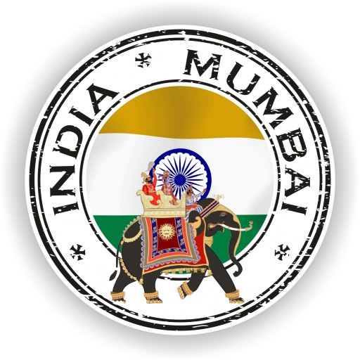 India Mumbai #01 Sticker - Round Flag Seal - High Resolution Waterproof ...