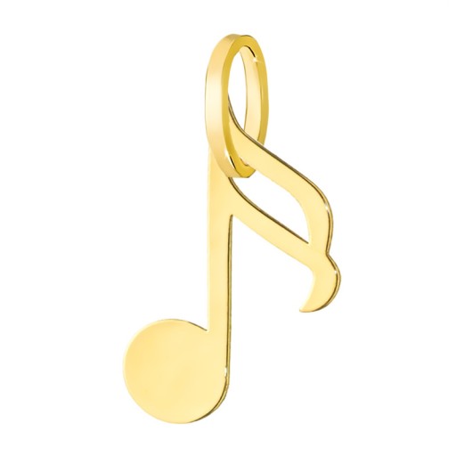 ZŁOTA Zawieszka pr. 585 NUTKA NUTA ÓSEMKA 14k (5906803371956) • Cena ...