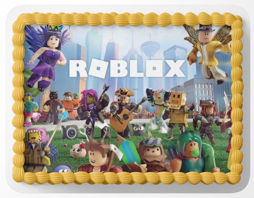 OPŁATEK NA TORT A4 - ROBLOX 12810803065 - Allegro.pl