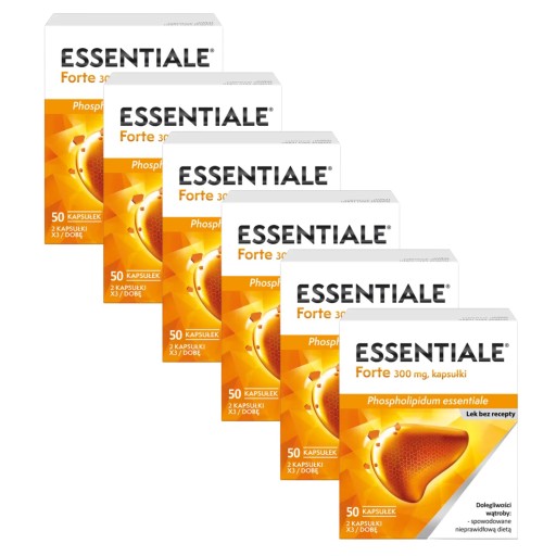 ESSENTIALE FORTE 300 mg 50 kapsułek Na wątrobę (5909990264711) • Cena ...