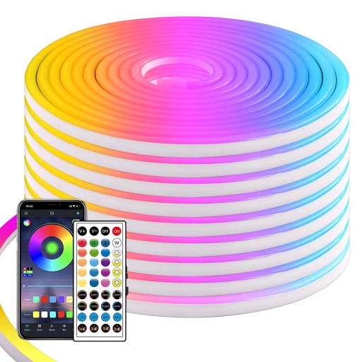 10M NEON LED PÁSEK 5050 RGB APLIKACE DÁLKOVÝ OVLADAČ VODOTĚSNÝ PÁSEK ...