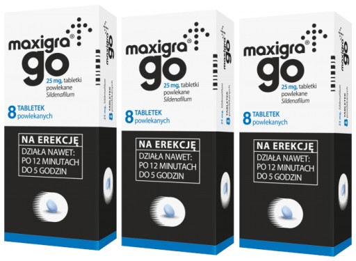 Maxigra Go lek na erekcję potencja 3x8 tab. 14068257100 - Allegro.pl