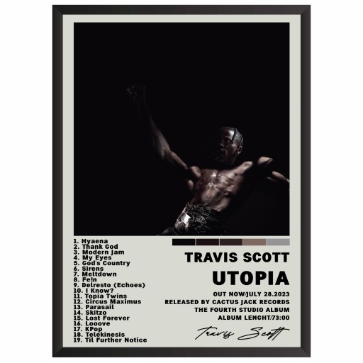 Travis Scott Utopia Plakat Obraz z albumem w ramce Prezent • Cena, Opinie • Obrazy 14935661978 ...