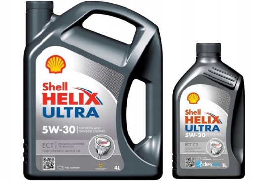 Shell Helix Ultra ECT C3 DPF 5L 5W-30 4L + 1L 10868289013318 za 179,90 ...