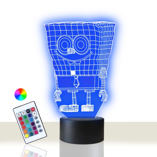 LAMPKA NOCNA SPONGEBOB 3D LED USB PREZENT (5903457001963) • Cena ...