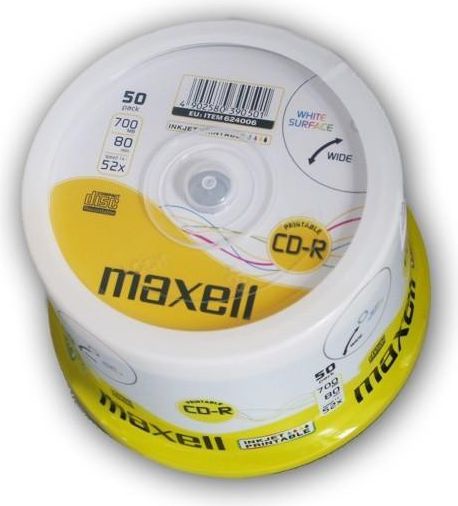 Płyta CD Maxell CD-R 700 MB 50 szt. - Sklep, Opinie, Cena w Allegro