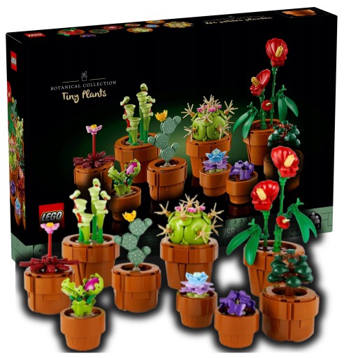 LEGO KWIATKI ROŚLINY ICONS ZESTAW KLOCKÓW ROŚLINKI W DONICZKACH ...