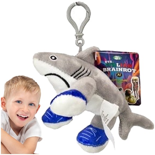 TRALALERO TRALALA CÁPA MASZKOT BRELOK PLÜSS FIGURA AKASZTÓ ITALIAN ...