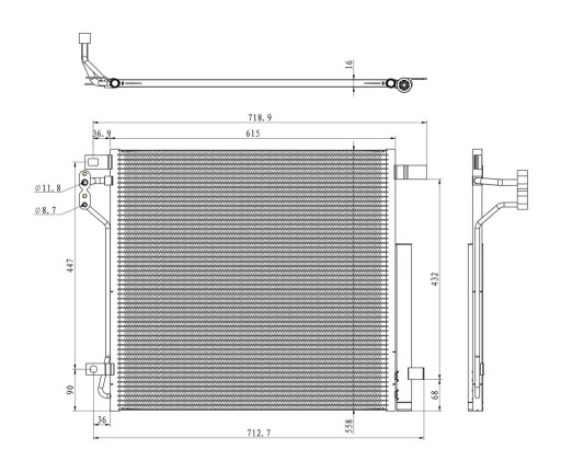 CHLADIČ KLIMATIZACE PRO JEEP GRAND CHEROKEE WL 2021- 68377850AA, • Ceny ...