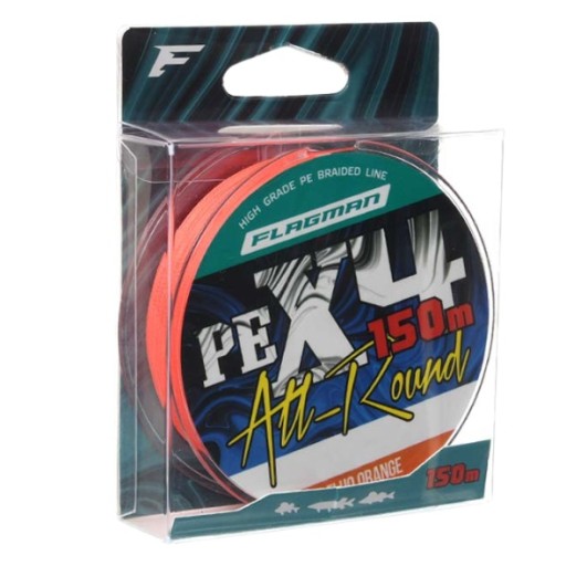 Plecionka Flagman All-Round PE X-4 Fluo Orange 150m 0,08 - 17957766585 ...