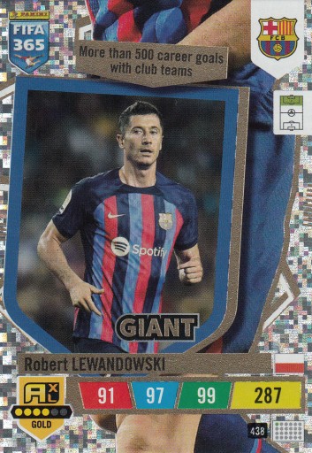 FIFA 365 2023 GIANT Robert Lewandowski 438 - 13141460779 - Allegro