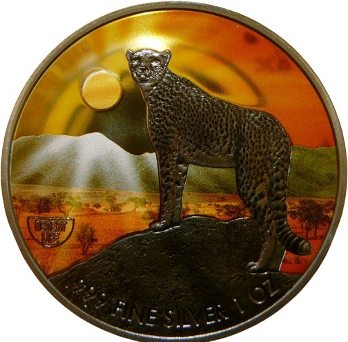 2$ NIUE 2020 GEPARD GRZYWIASTY PUSTYNIA RUTHEN Ag 999 Oz +CE • Cena ...