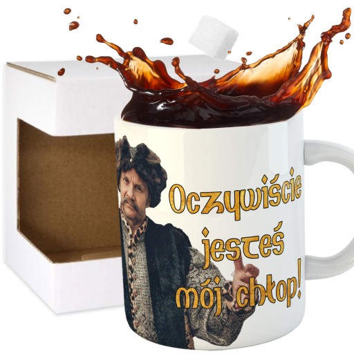 Kubek Wyczaruj Prezent JESTEŚ SWÓJ CHŁOP JESTEŚ MÓJ CHŁOP 1670 porcelana 330 ml (5906412100121 ...