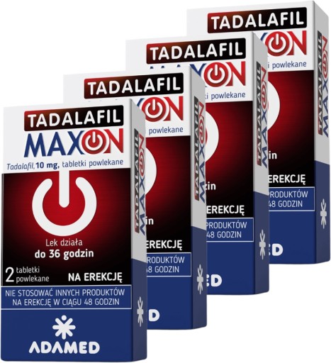 Tadalafil Maxon 10 mg, 2 tabl. powl. (5900411006231) • Cena, Opinie • Potencja 14051811253 • Allegro