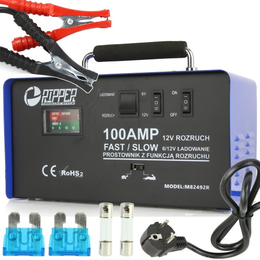 ŁADOWARKA DO AKUMULATORA Z ROZRUCHEM 6V/12V 100A za 799.00PLN z CHMIELNIK - Allegro - (14013534474)