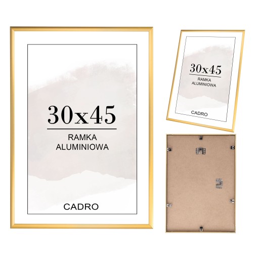 Ramka na zdjęcia 30x45 ramki aluminiowa złota (5903822658136) • Cena ...