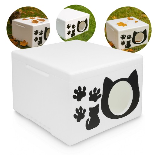 DOMČEK BÚDA BÚDKA PELECH POSOLSTVO PRE MAČKU NA ZIMU za 12.85EUR - Allegro