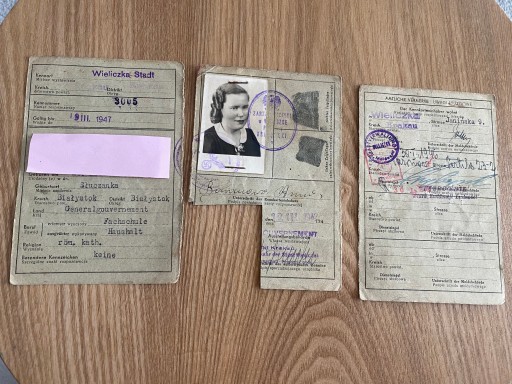 KENNKARTE KARTA ROZPOZNAWCZA GG WIELICZKA 1942 • Cena, Opinie • Stare ...