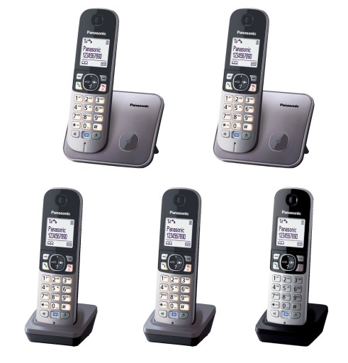 PANASONIC KX-TG 6812 PDM TELEFON DECT 5 SŁUCHAWEK - Sklep, Opinie, Cena ...