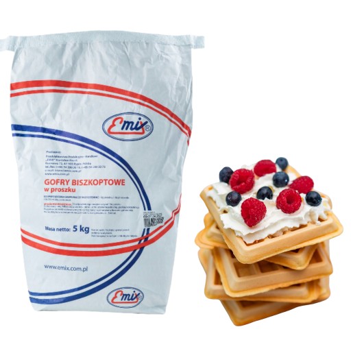 Ciasto na gofry biszkoptowe 5kg EMIX (5901858070090) • Cena, Opinie ...