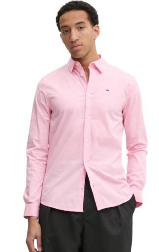 TOMMY HILFIGER SLIM RÓZSASZÍN ELEGÁNS FÉRFI ING GOMBOKKAL XXL KWB za 20525.00HUF-ért - Allegro