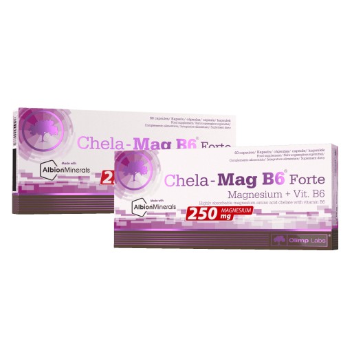 OLIMP CHELA-MAG B6 FORTE 120kap MEGA MAGNEZ CHELAT 7767335201 - Allegro.pl