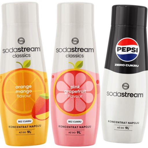 Zestaw Sodastream Pepsi Max + Mango + Grejpfrut Syropy Owocowe Bez ...