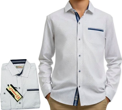 140 (10) Fiú INGTATÓ elegáns, hosszú ujjú K453 biała wzorek, (5906329076441) • Ár, Vélemények ...