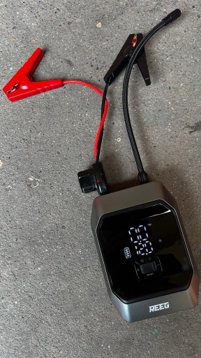 Urządzenie rozruchowe Booster Kompresor REEG Jump Starter Air Pump 2in1 ...