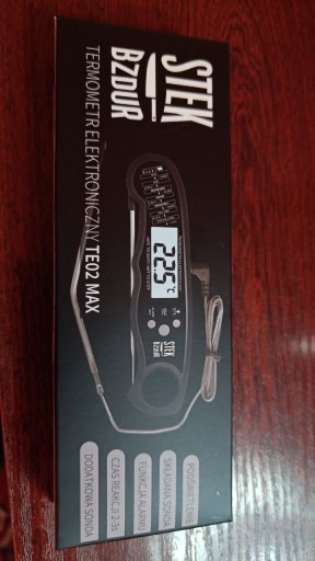 Termometr Kuchenny Cyfrowy do Mięsa Steków Żywności STEK BZDUR LCD Sonda (TE02 MAX) • Cena ...