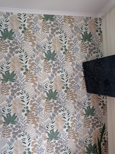 TAPETY TAPETA LIŚCIE BOHO SKANDYNAWSKIE PŁÓTNO HIT (4000441465334 ...