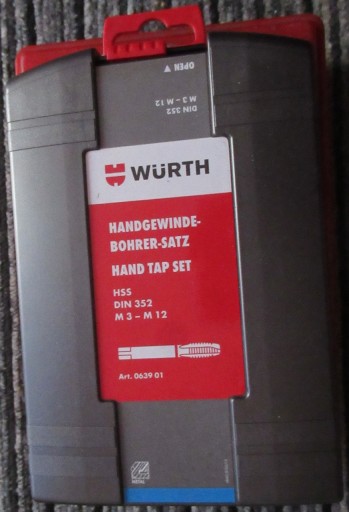 WURTH Zestaw gwintowników HSS DIN 352 M3 - M12 4011231531511 za 687.70PLN z Radom - Allegro ...