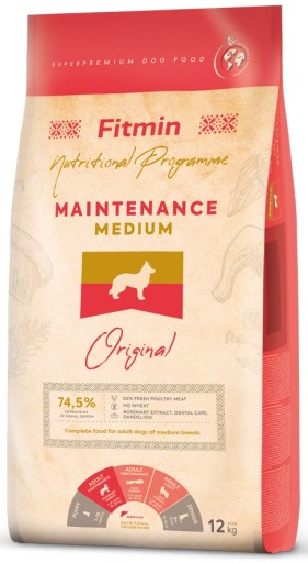 Fitmin dog medium maintenance - 12 kg (8595237035342) • Cena, Opinie ...