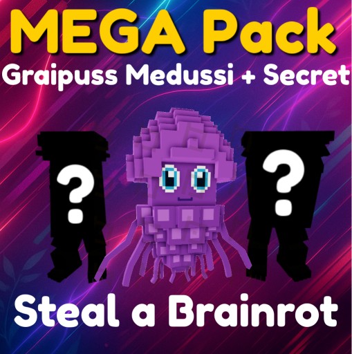 MEGA Pack Graipuss Medussi + Secret w Steal a Brainrot |Brainrot gra ...