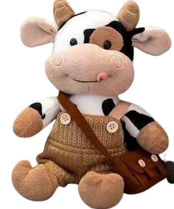 Maskotka Pluszak Krowa Krówka Przytulanka Dla Dzieci Lalka Wypełniona ...