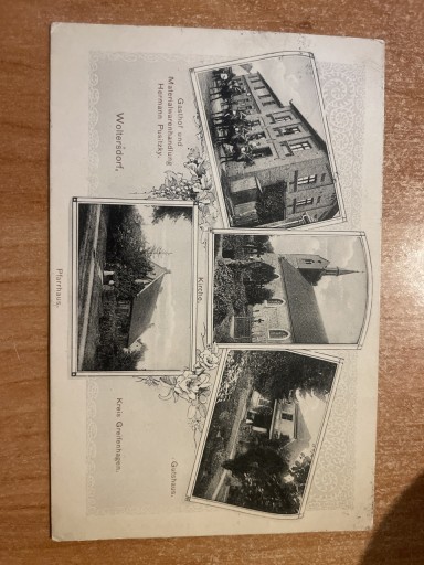 Sobieradz Woltersdorf gmina Gryfino Greifenhagen stara pocztówka ...