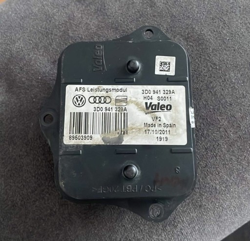 Moduł Sterownik Skrętu AFS Xenon Valeo 3D0941329A Audi Seat VW ...